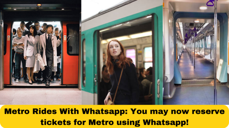 Metro Rides With Whatsapp: You may now reserve tickets for Metro using ...